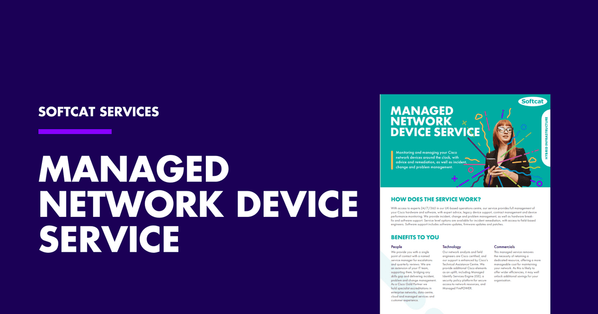 Managed Network Device Service | Softcat Services
